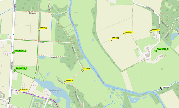 Analyse peilbuizen Raamvallei (2023) - Waterschap Aa en Maas