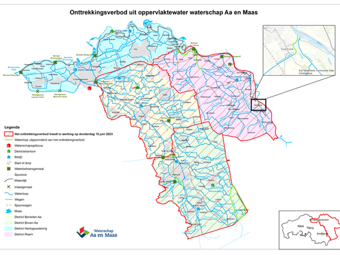Ondanks regen en lagere temperaturen nog steeds onttrekkingsverbod ...
