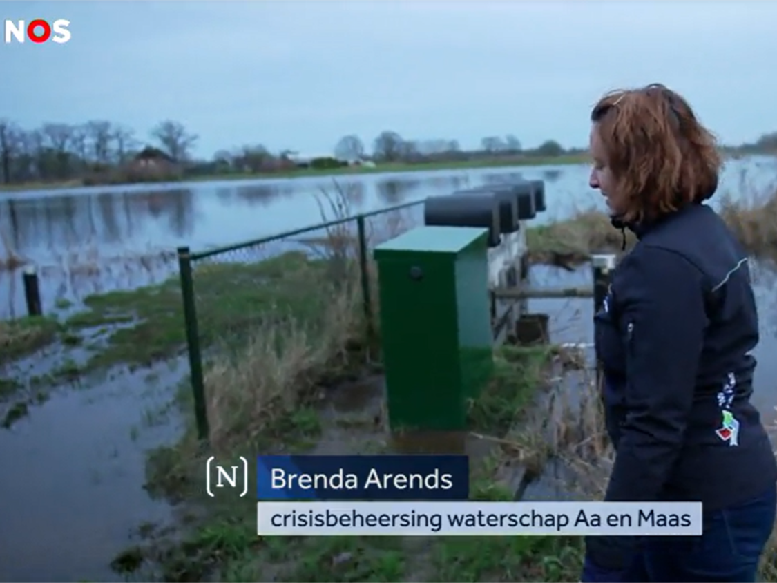 Collega Brenda Arends bij Nieuwsuur en NOS over hoogwater situatie in ...